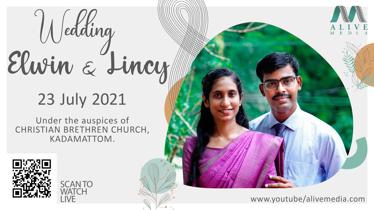 ELWIN + LINCY | WEDDING LIVE | ALIVE MEDIA | 23-07-2021 - YouTube