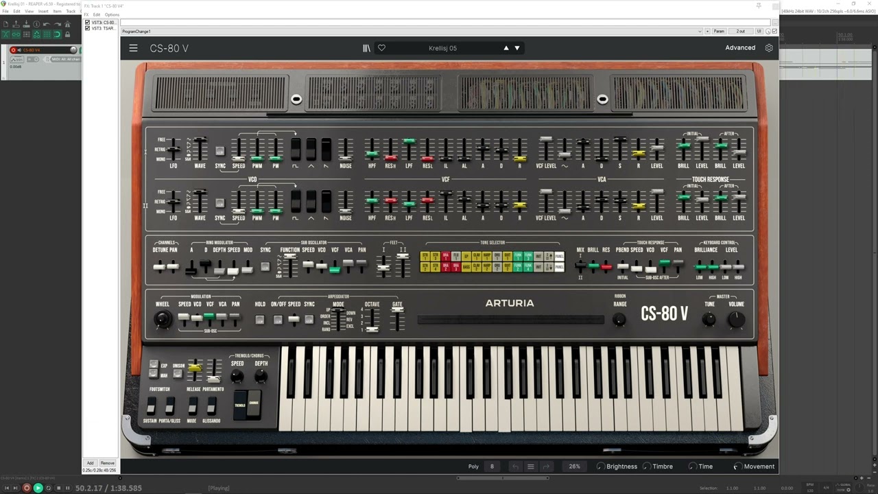 Arturia CS-80 V4 - MPE - YouTube