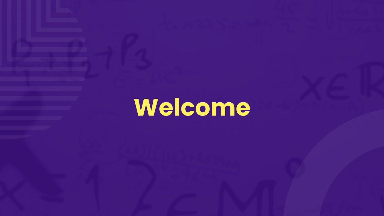 Welcome video - YouTube