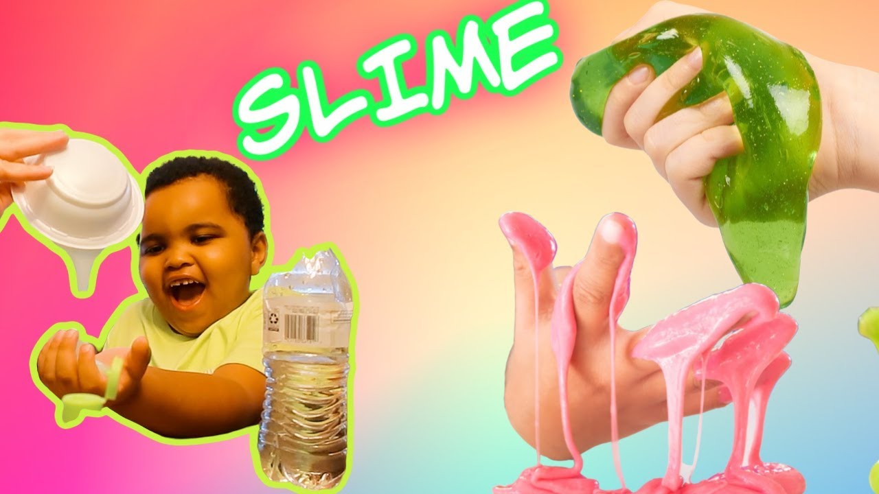 Sebastian makes slime with his mommy! - YouTube
