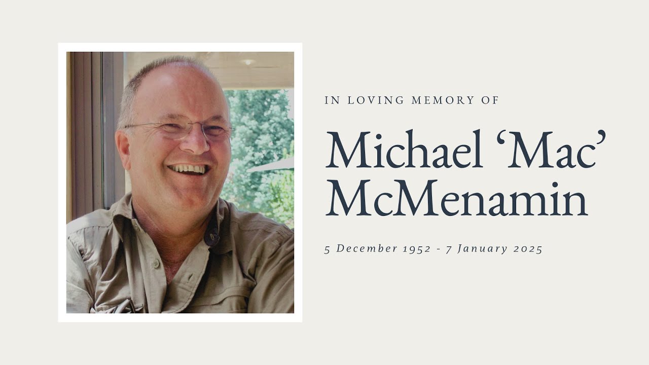 Michael 'Mac' McMenamin Memorial Service - YouTube