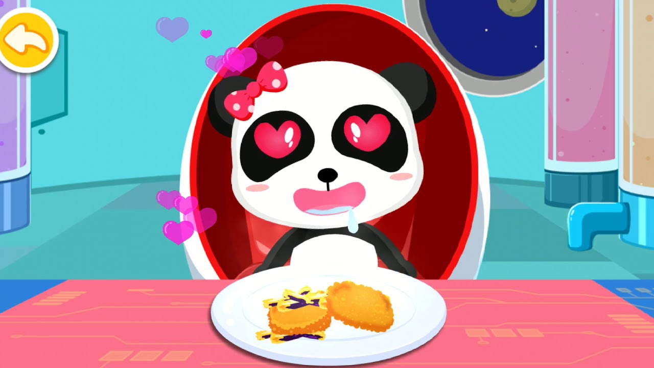 BABY PANDA ROBOT SPACE KITCHEN GAMES - YouTube