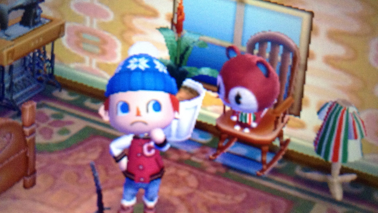 Animal Crossing: New Leaf | Villager Sitting In Chair - YouTube