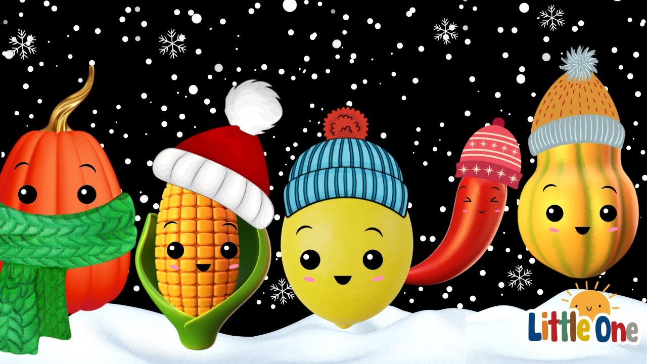 Dancing veggies -Dancing fruits- CUTE winter Animation - Baby Sensory ...