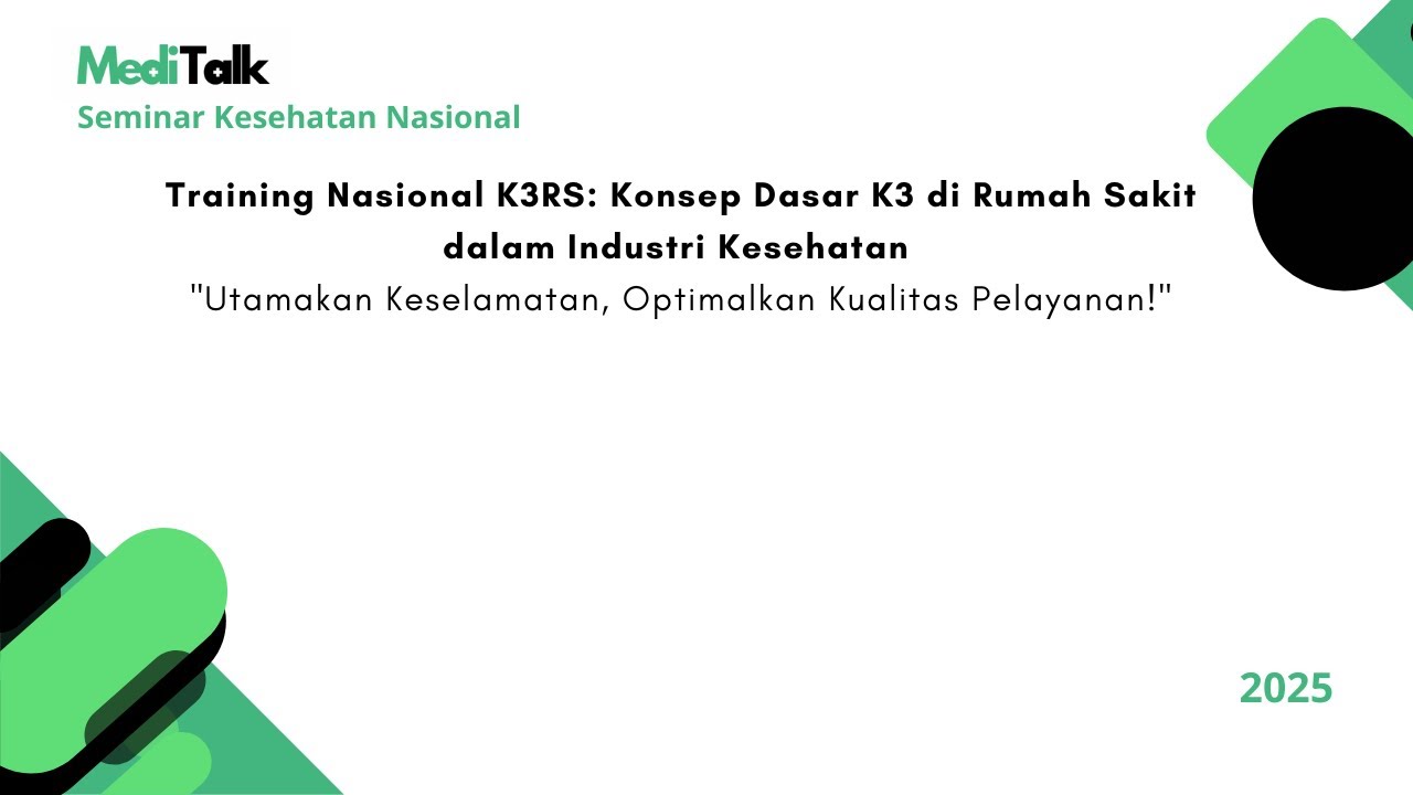 Meditalk : Training Nasional K3RS - YouTube