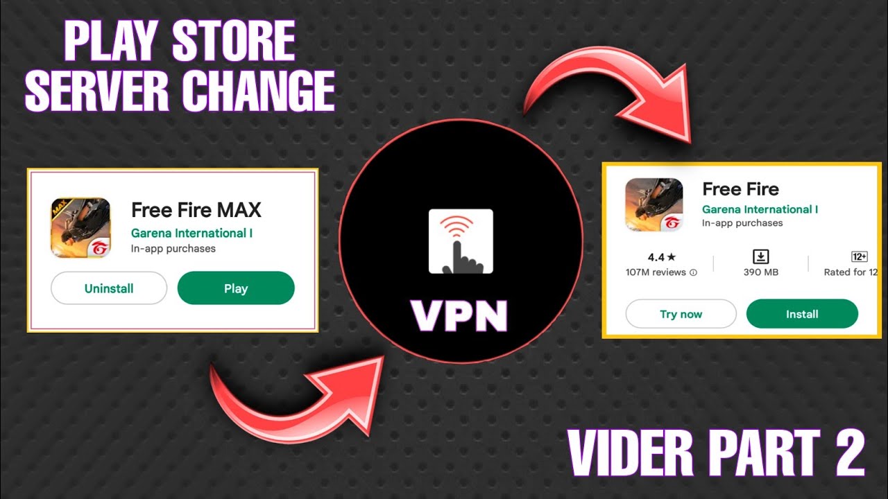 Play Store server change video part 2 and Garena free fire game update ...