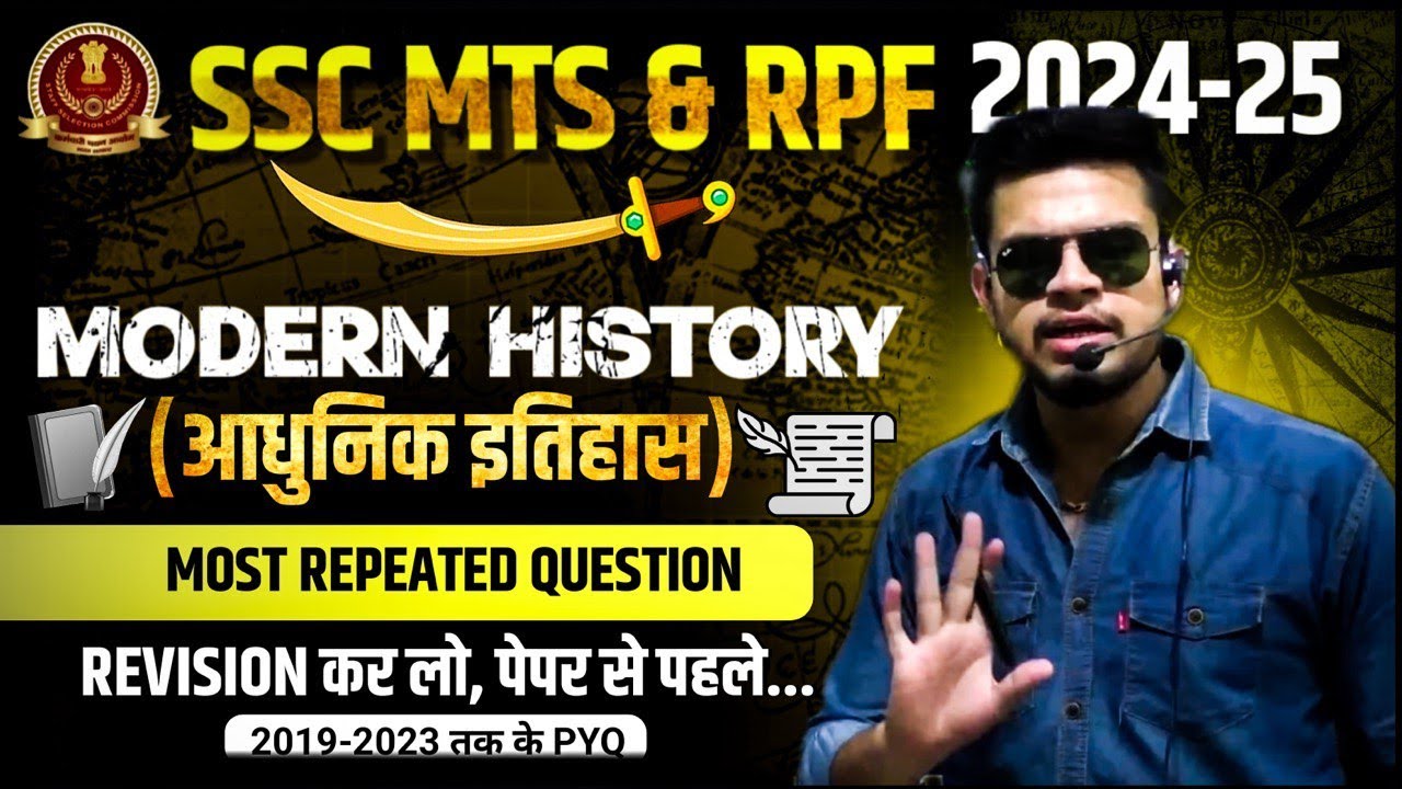 Complete Modern History for ssc mts 2024 | ssc mts gk gs classes 2024 ...