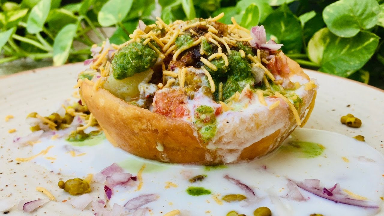 Katori chaat recipe | Tokri chaat | Basket chaat | street food | Diwali ...