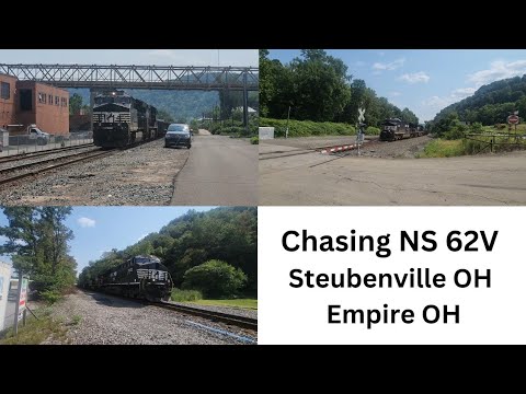 Chasing NS 62V Steubenville OH-Empire OH - YouTube