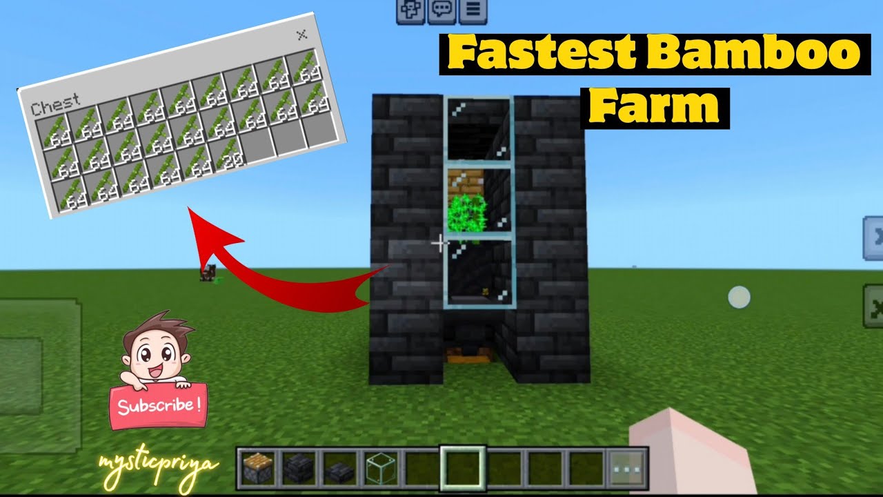 Aesthetic Bamboo farm | Easy and fastest working farm | Minecraft Java ...