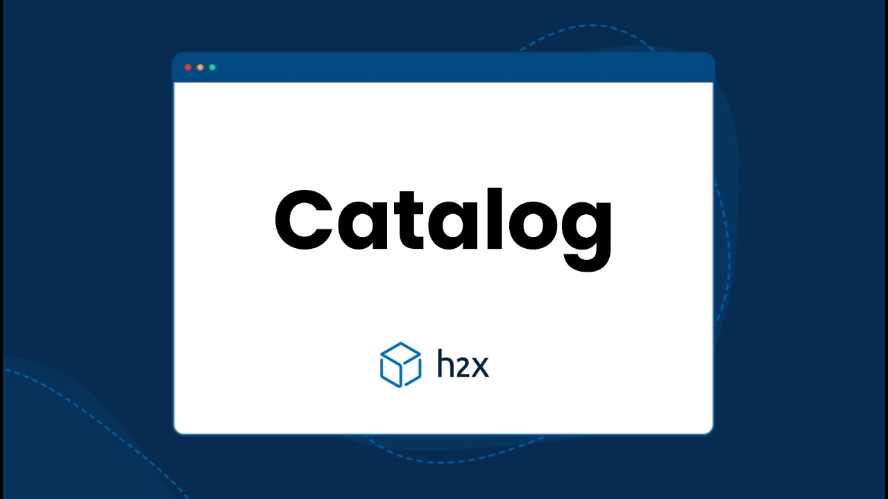 h2x - Project Settings - Catalog - YouTube