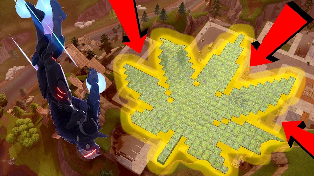 Replacing Tilted Towers With A HUGE MARIJUANA LEAF! (FORTNITE) - YouTube