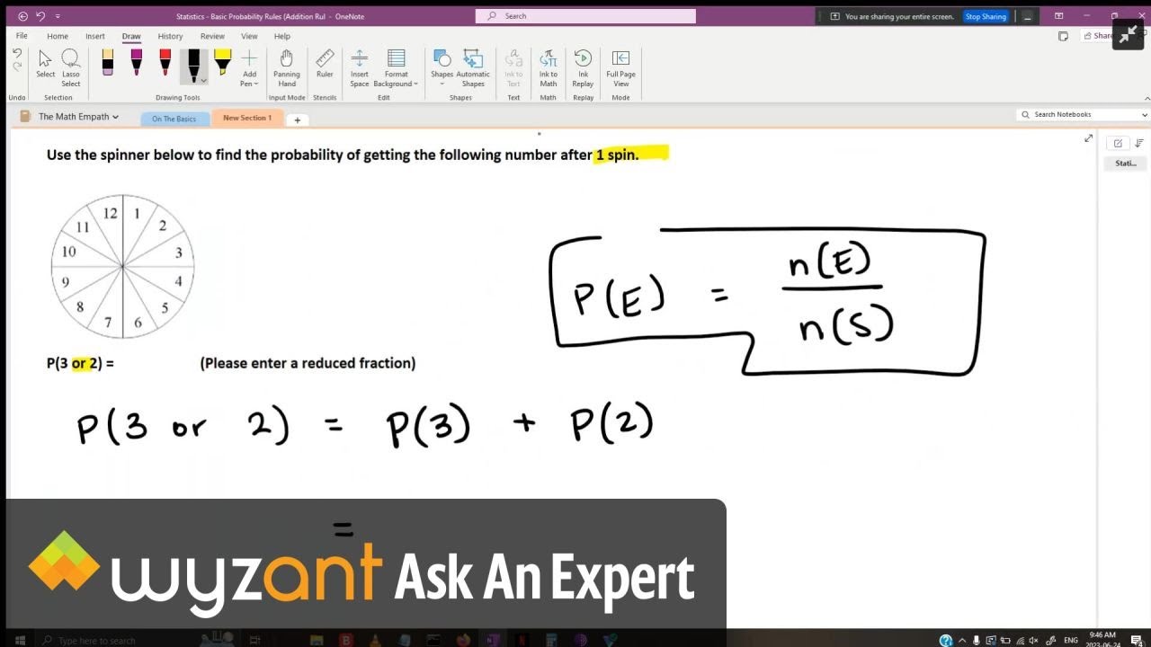 Basic Probability - Addition Rule - YouTube
