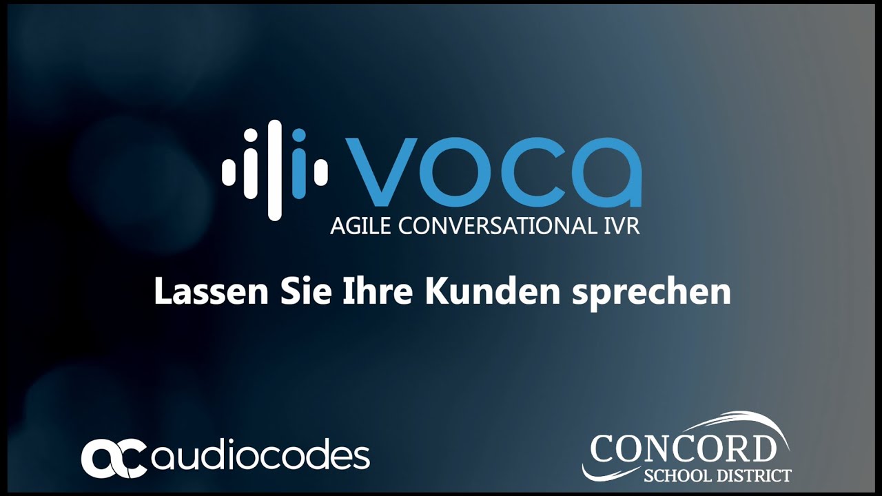AudioCodes Voca Concord Case Study (Kurzversion) - YouTube