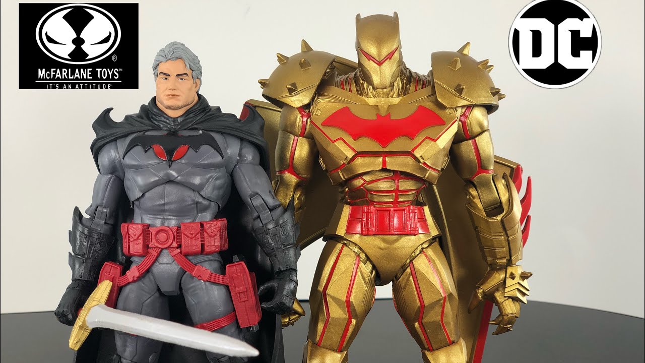 McFarlane DC Multiverse Batman Thomas Wayne unmasked/ Gold Hellbat review - YouTube