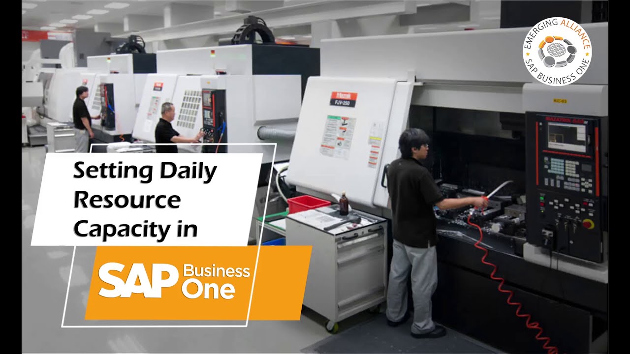 SETTING DAILY RESOURCE CAPACITY IN SAP B1 - YouTube