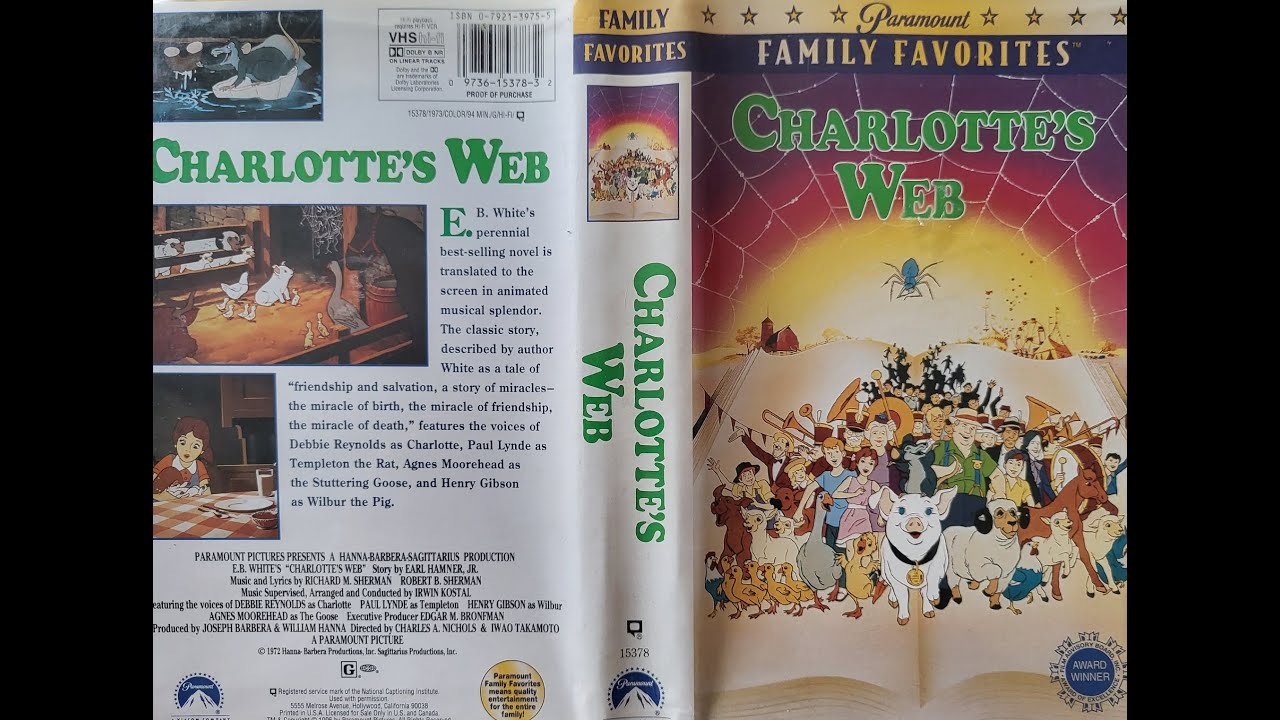 Charlotte's Web 1996 VHS Beginning Promo - YouTube