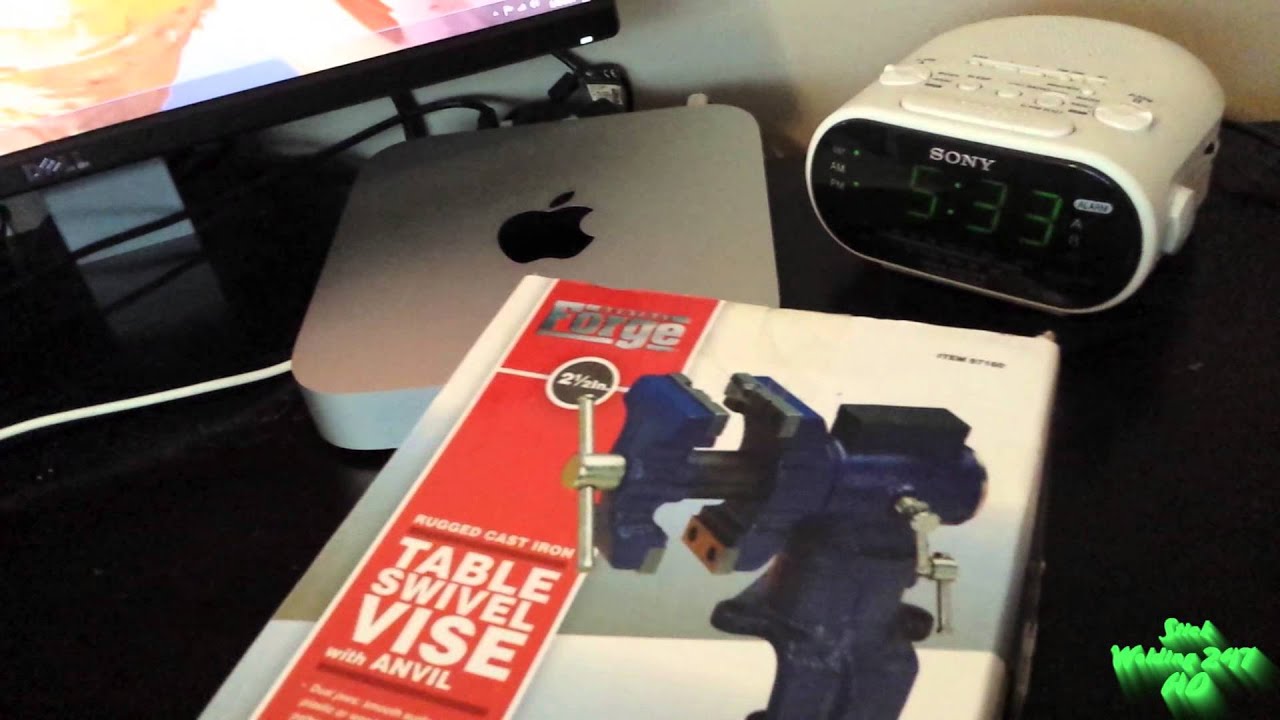 Central forge table swivel Vise with anvil - YouTube