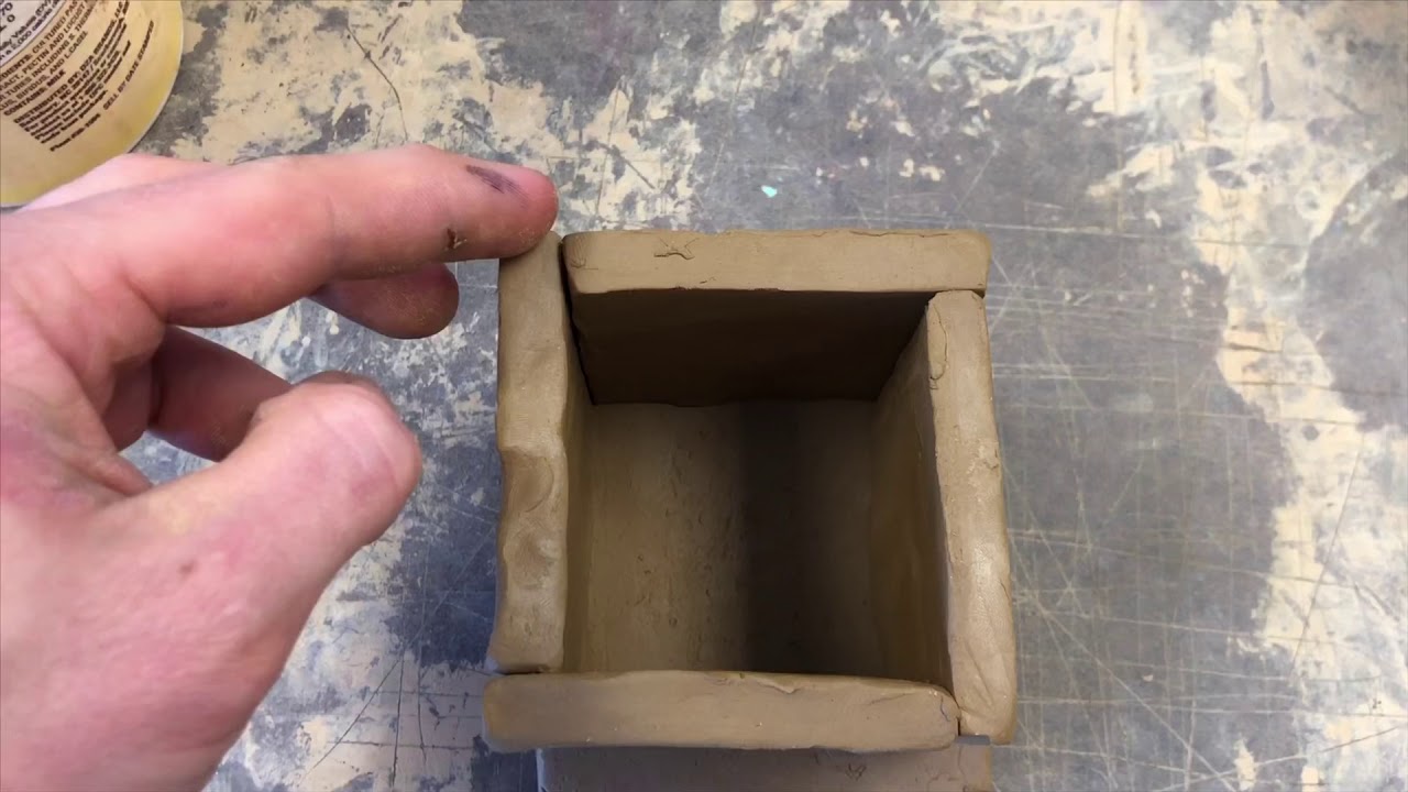 HOW TO MAKE A CLAY SLAB CUBE - YouTube