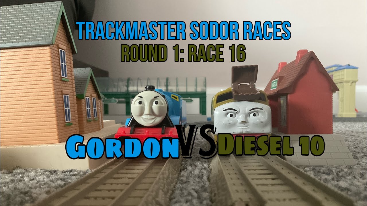 Trackmaster Sodor Races | Round 1: Race 16 | Gordon vs Diesel 10 - YouTube