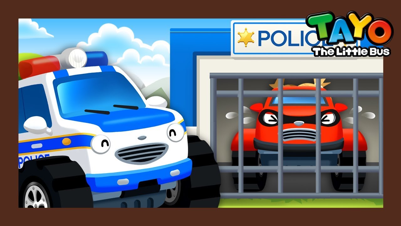 Police Car Truck l Tayo Monster Truck Racing l Pat! Go after monster ...