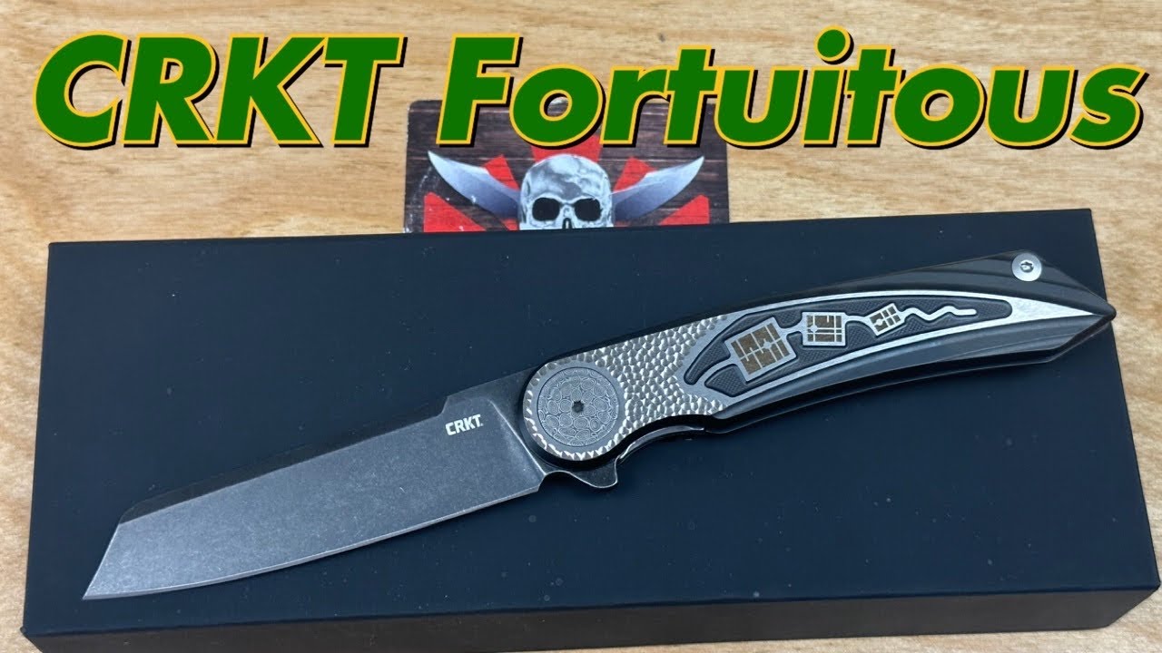 CRKT Fortuitous ! Titanium & CPM Magnacut Michael Walker Design ! - YouTube