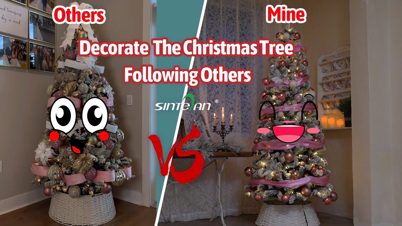 Decorate the Christmas tree following TikToK - YouTube