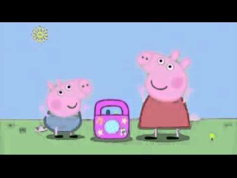 Peppa Pig listens and dances to flute music! - YouTube