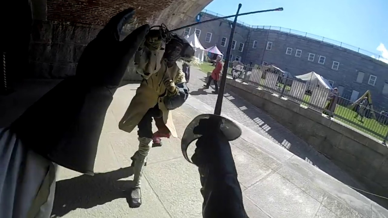 SCA rapier combat POV - YouTube