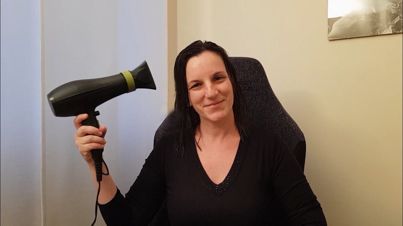ASMR hair dryer sound, relaxing at end of day. Rich sound, happy sleep ...