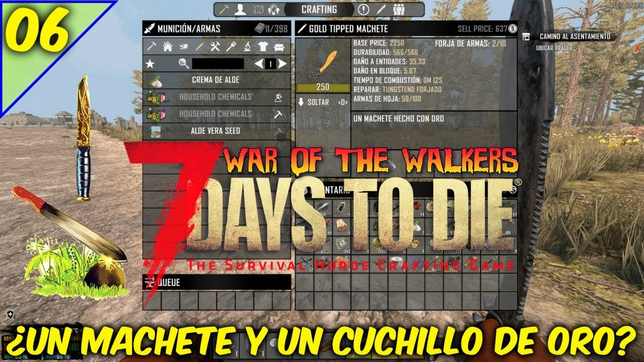 7 DAYS TO DIE / WAR OF THE WALKERS / COOP EN TIEMPO REAL / ¿MACHETE DE ...