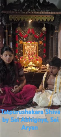 Tatpurushakara Shiva by my students Sai Abhignya, Sai Aryan - YouTube