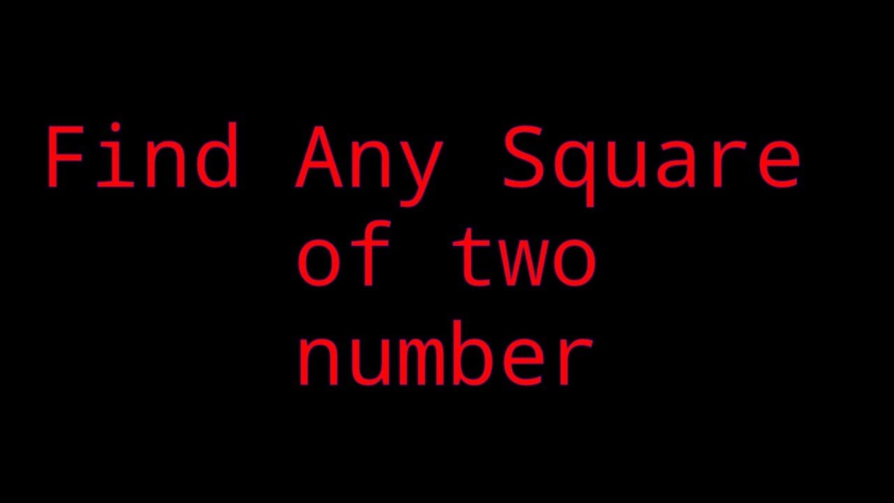 How to Find square of any TWO digit number | Trick | 2022 | - YouTube