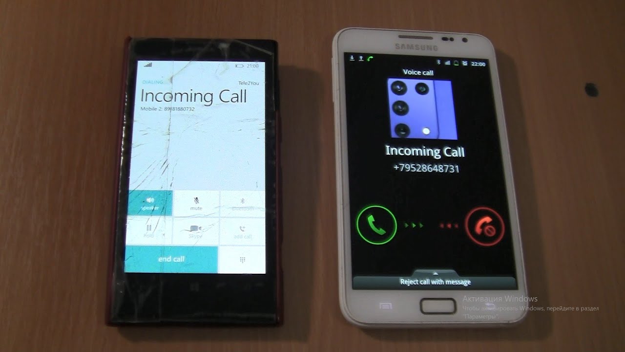 Incoming call & Outgoing call at the Same Time Samsung Galaxy Note 1 ...