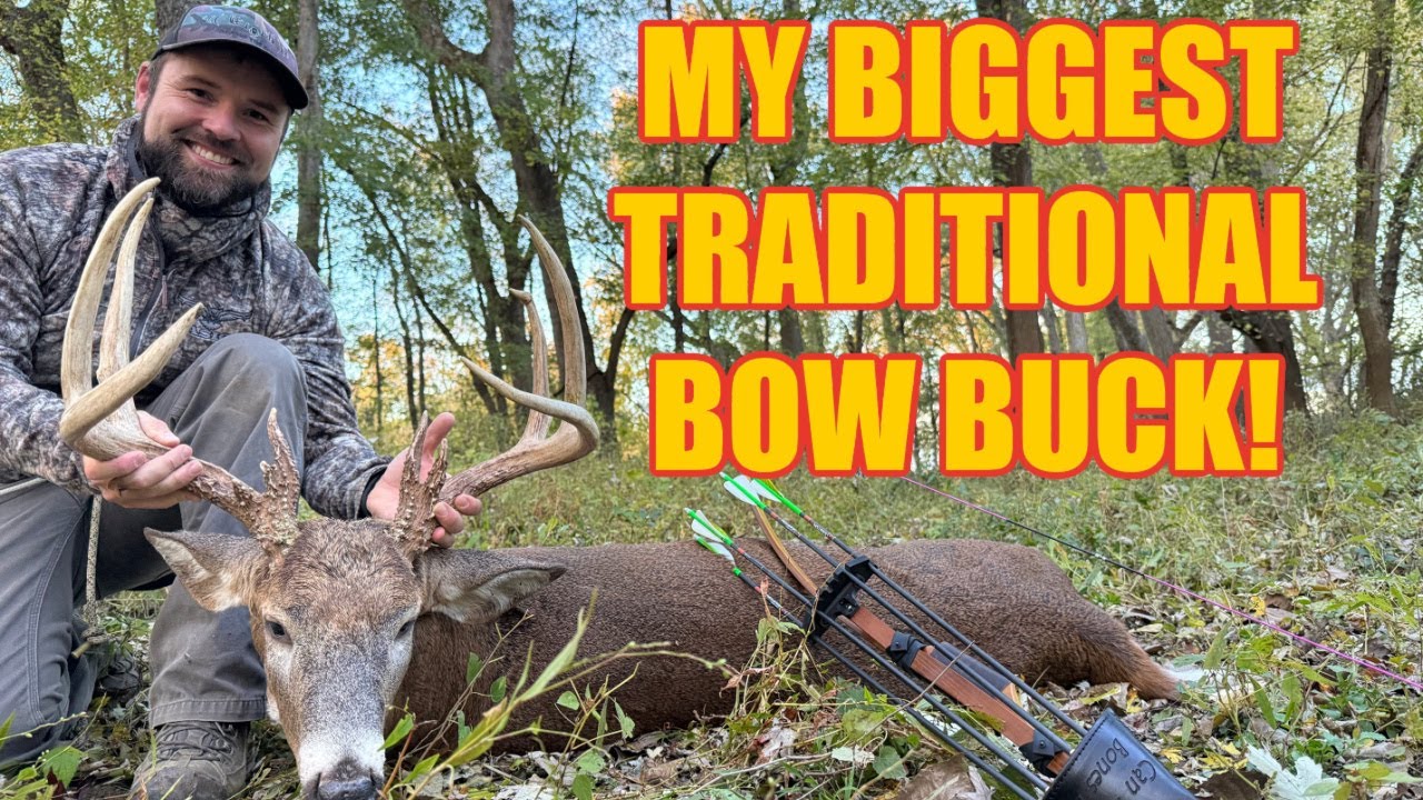 My BIGGEST Traditional Bow Buck EVER! - YouTube