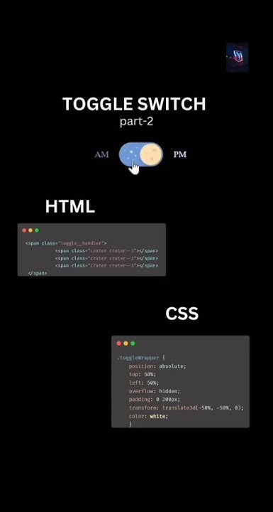 How To Make Toggle Switch Html Css Shorts Youtube