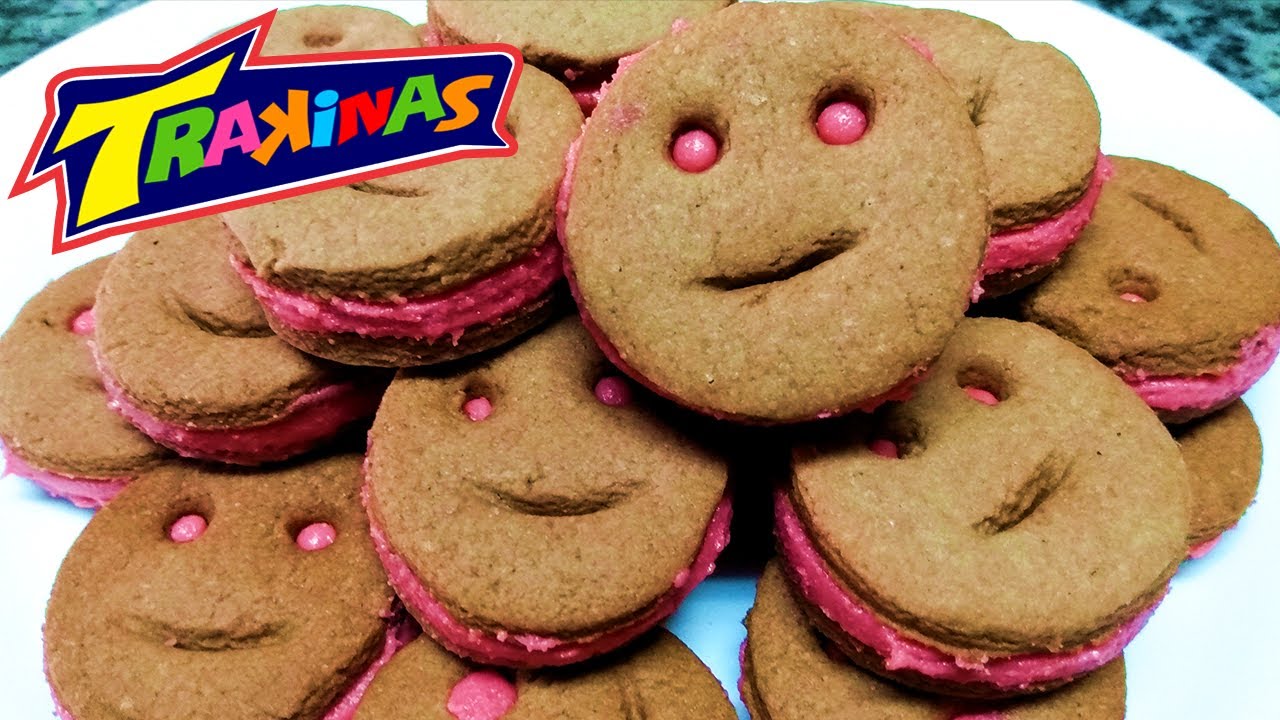 TRAKINAS DE MORANGO MUITO FÁCIL E RÁPIDO DE FAZER - BISCOITO RECHEADO ...