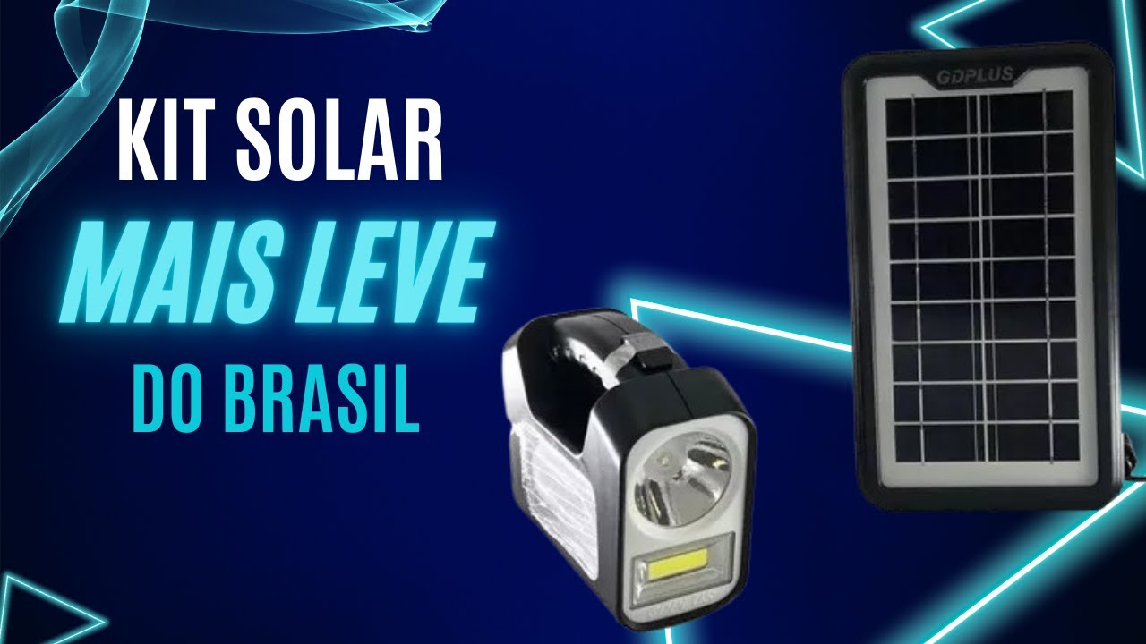 Kit Solar Portátil Mais Leve do Brasil - YouTube