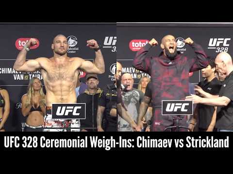 UFC 328 Ceremonials Weigh-Ins: Khamzat Chimaev vs  Sean Strickland