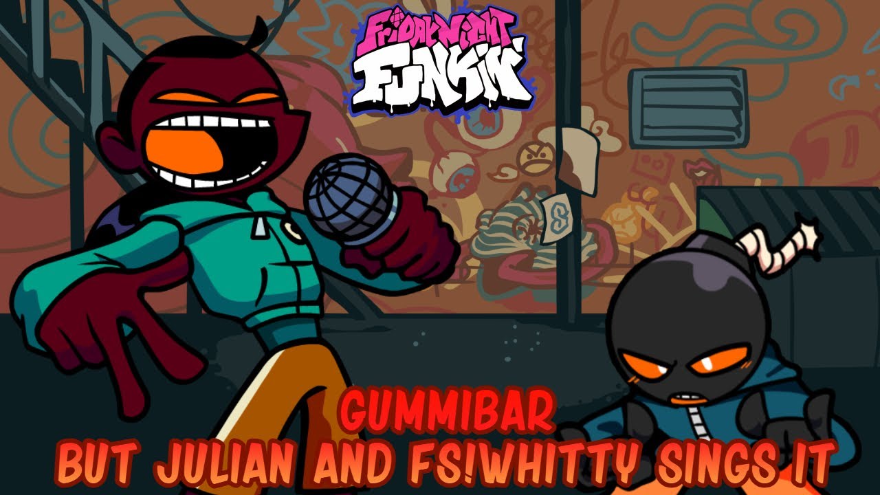 Gummibar but Julian and Fun Sized Whitty Sings It - FNF Cover - YouTube