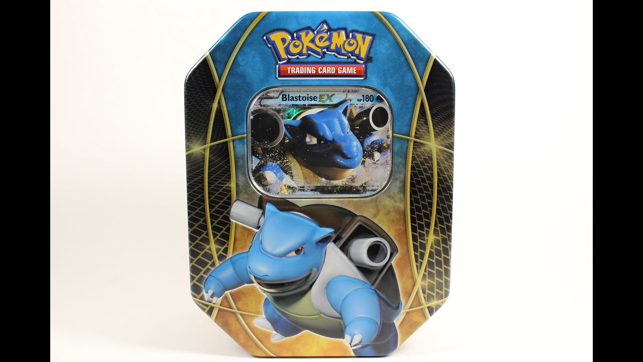 Pokemon Power Trio BLASTOISE EX TIN Opening Part 2 of 3 - YouTube