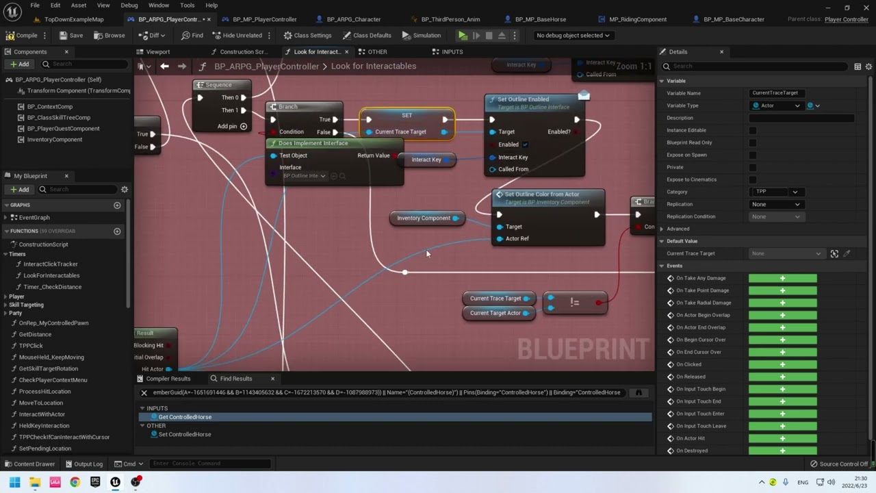 UE Riding System To Action RPG_Player Controller_Step2 - YouTube