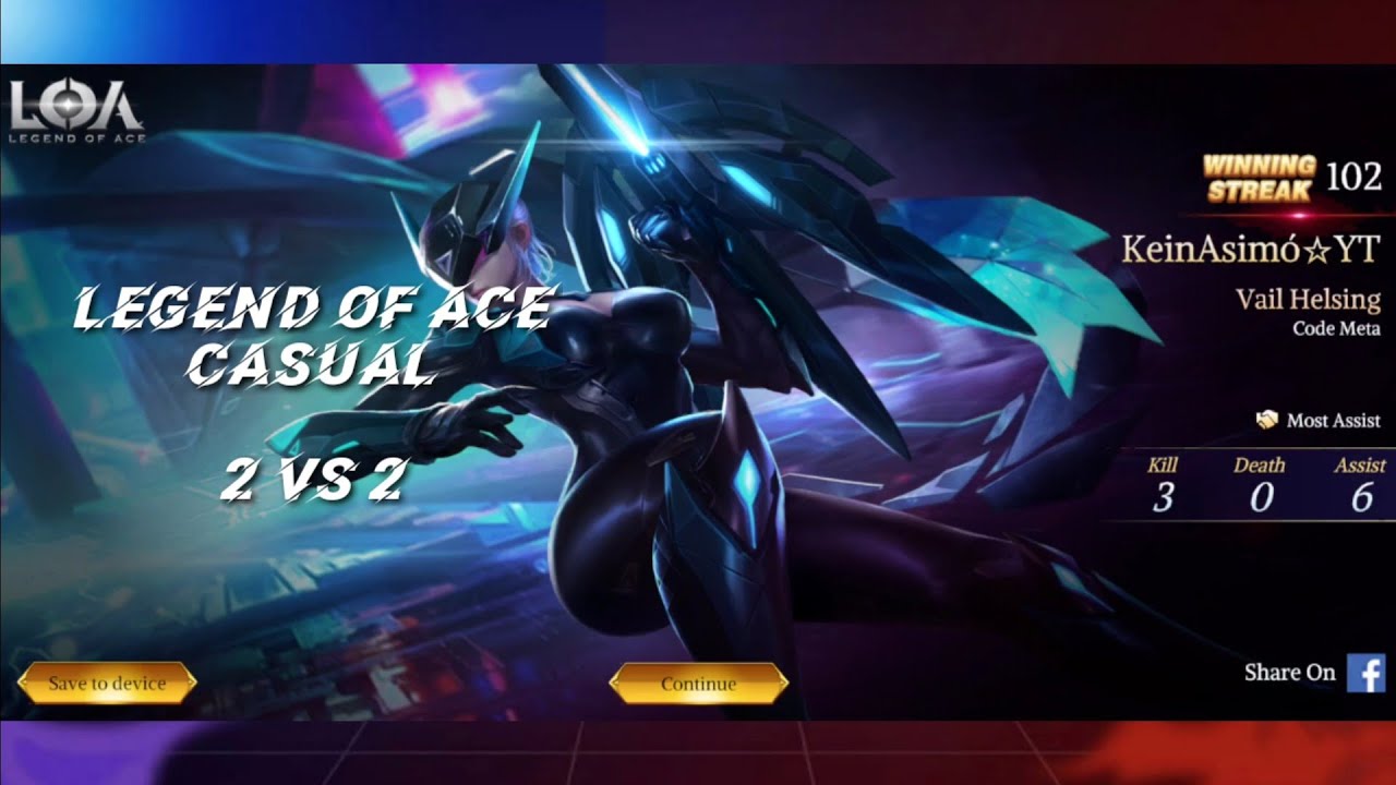 Legend of Ace : Casual Vail Helsing - Code Meta [i need sniper training ...