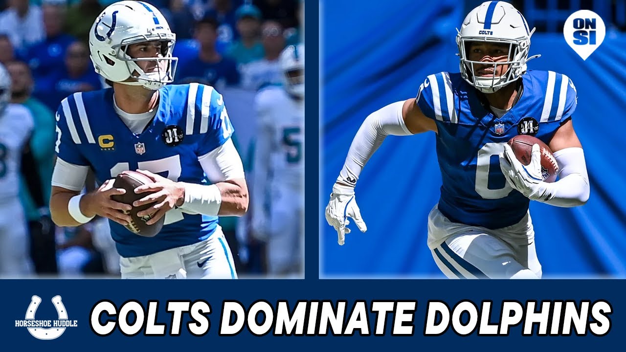 Indianapolis Colts DOMINATE Dolphins To Win Opener | Horseshoe Huddle ...