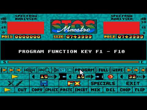 ATARI ST Stos Maestro Plus By Mandarin Software STOS program
