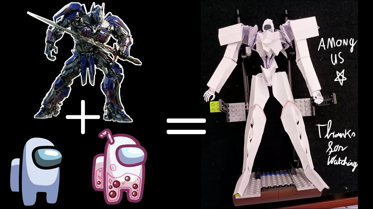 turn transfomers into among us transformers car ( biến người máy biến ...