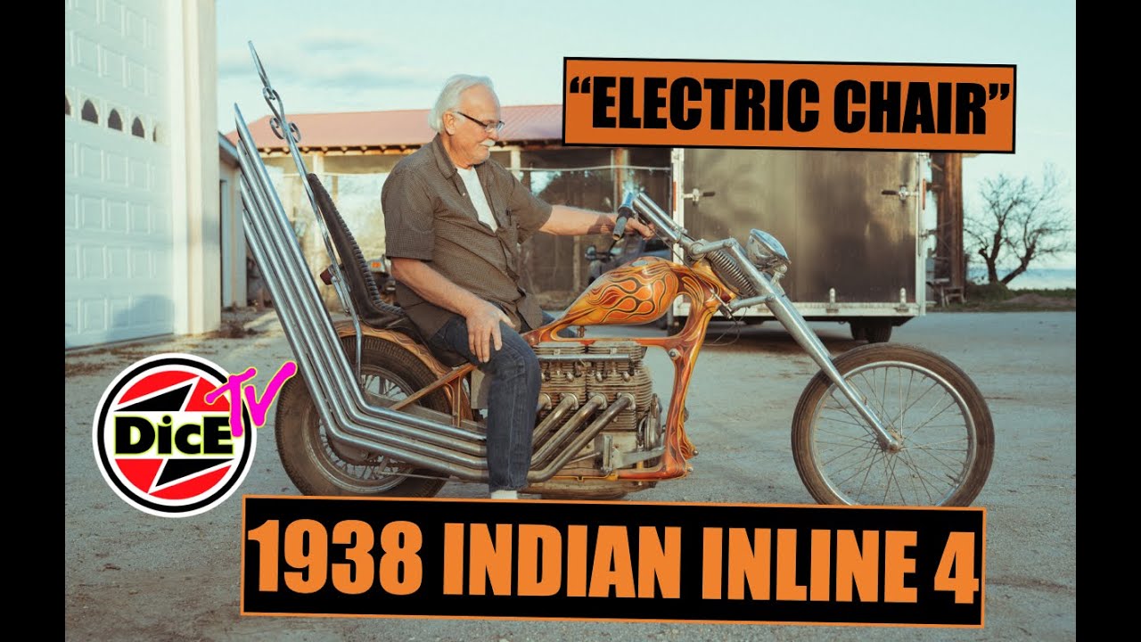 The Electric Chair - 1938 Indian Inline 4 Chopper #DicEmagzine # ...