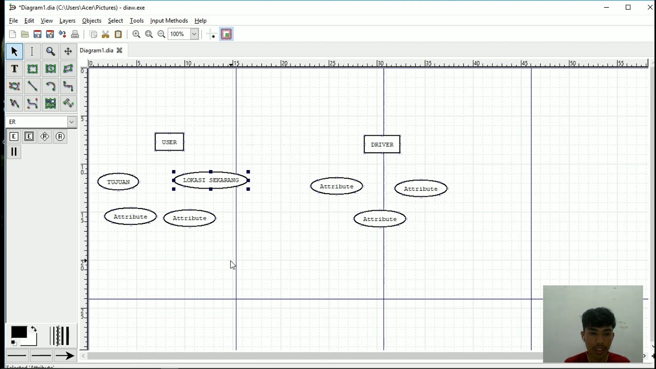 Tutorial membuat ERD ojek online - YouTube