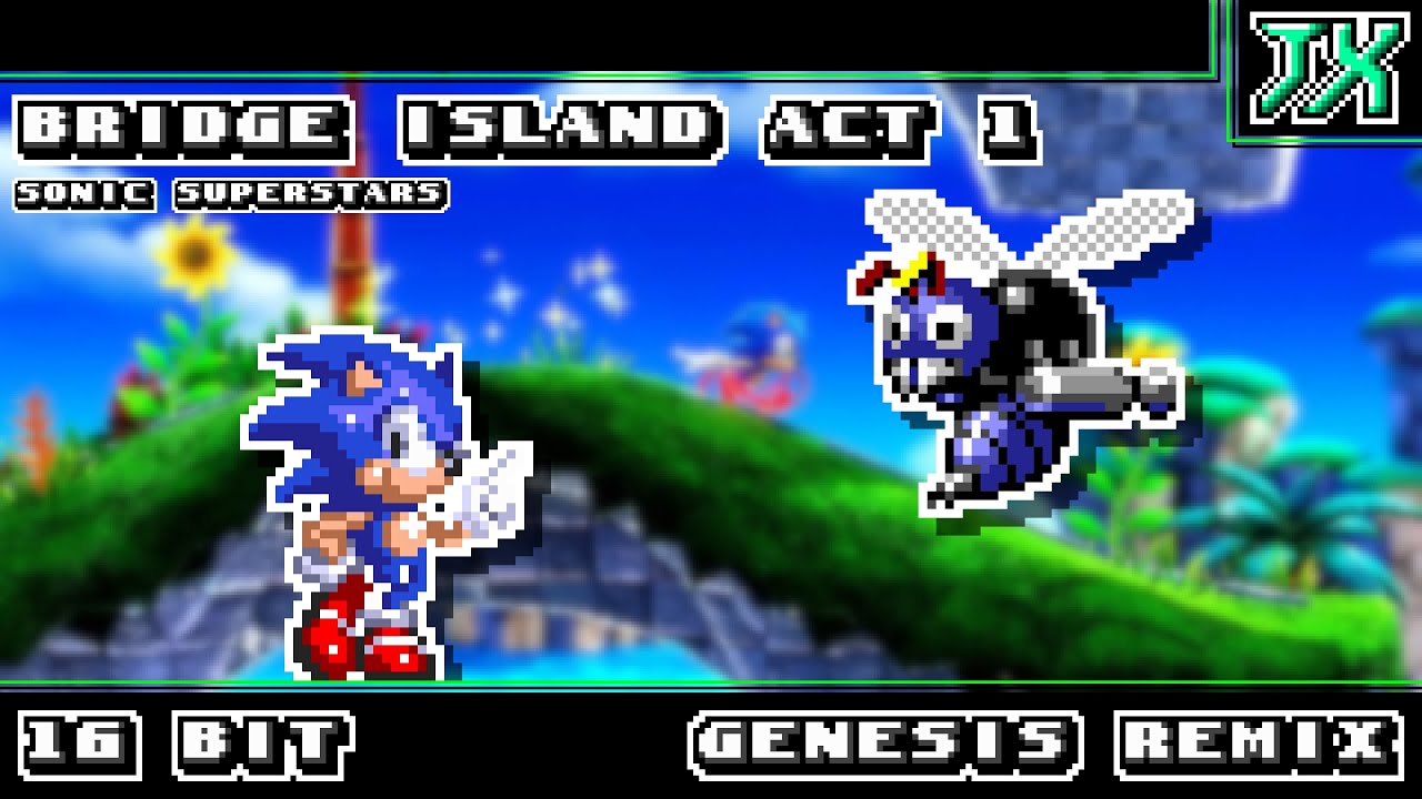 [16-Bit;Genesis]Bridge Island Zone Act 1 - Sonic Superstars - YouTube