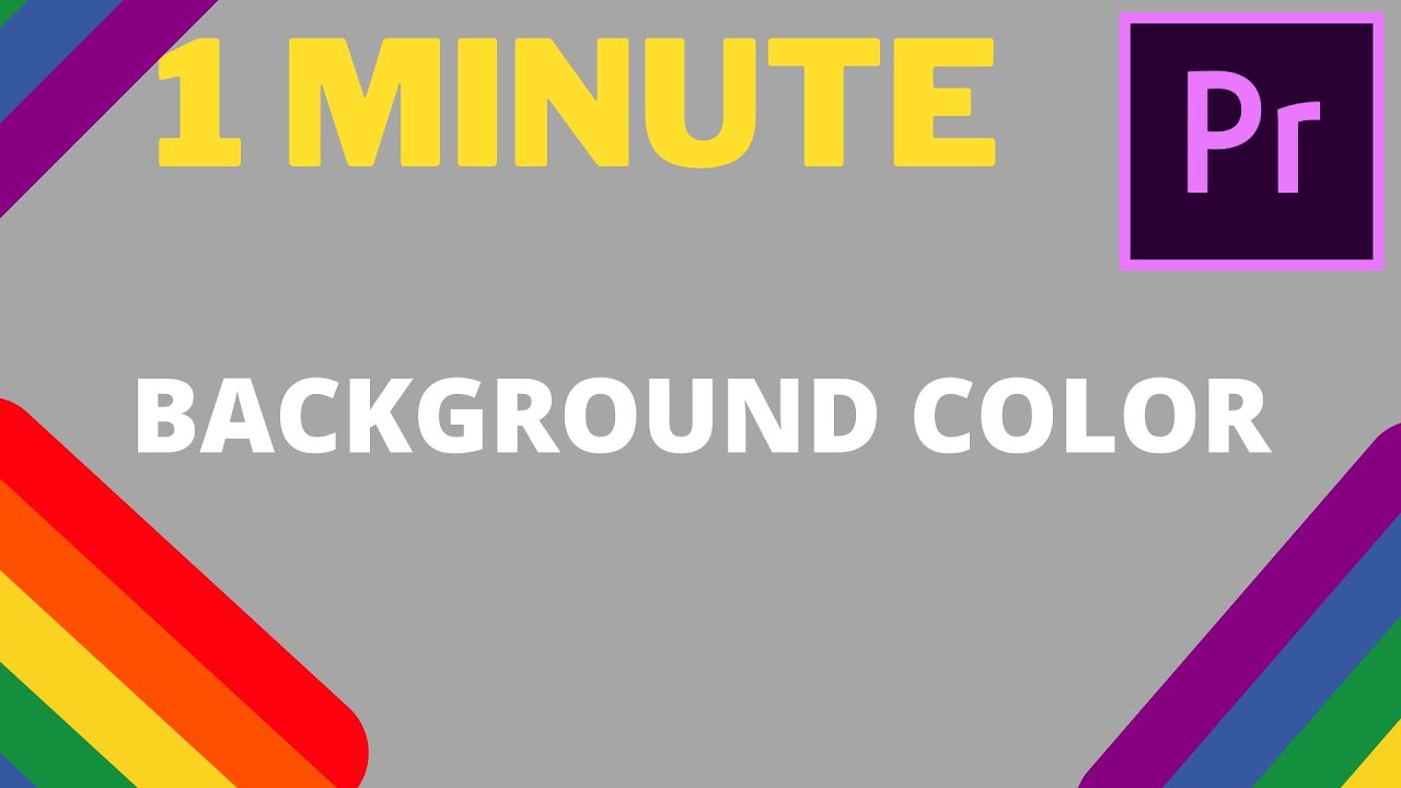 How To Change Background Color In Premiere Pro 2021 YouTube How To Change Background Color In Premiere Pro 2021 YouTube